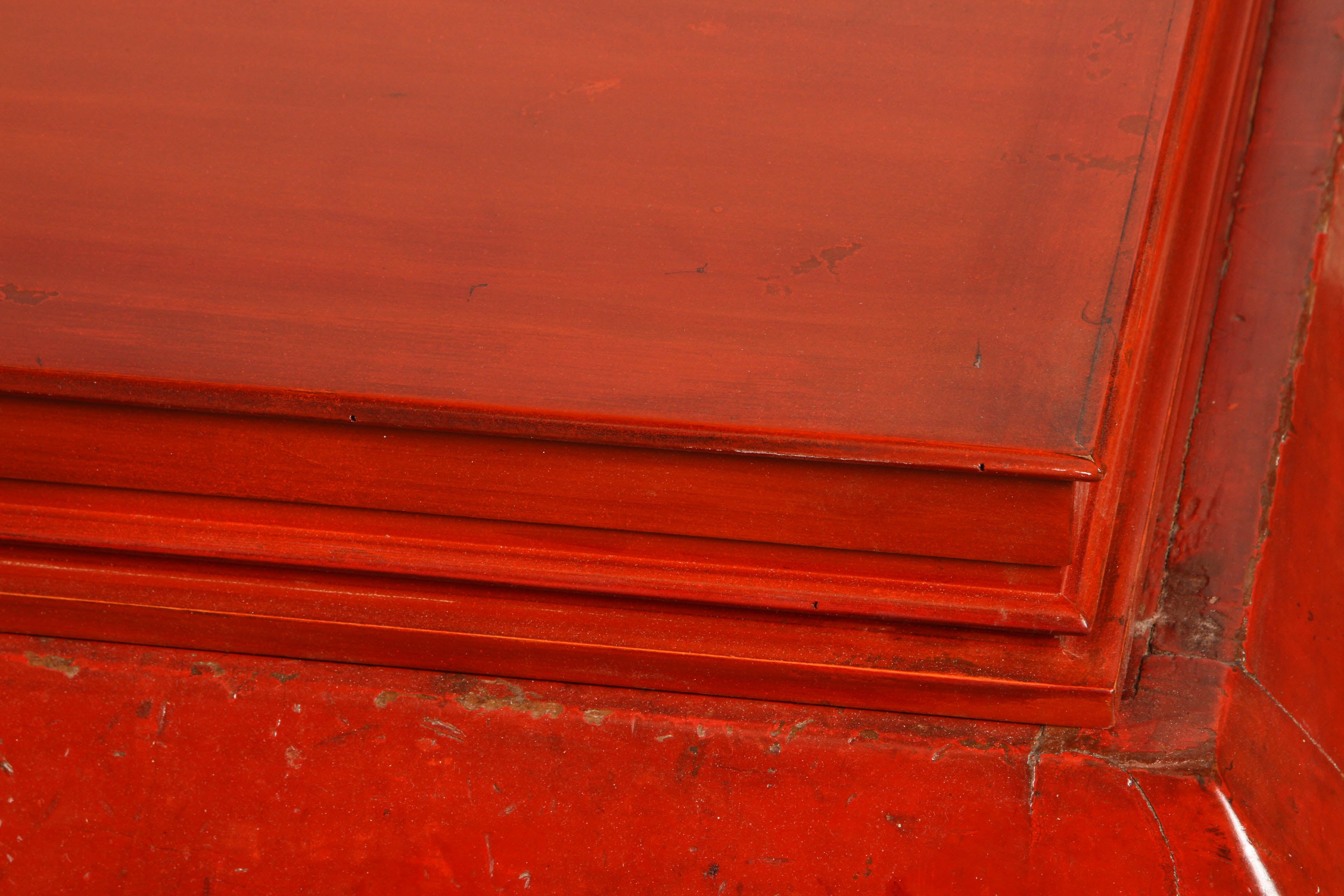 19th Century Very Large Red "Kang" Table at 1stDibs