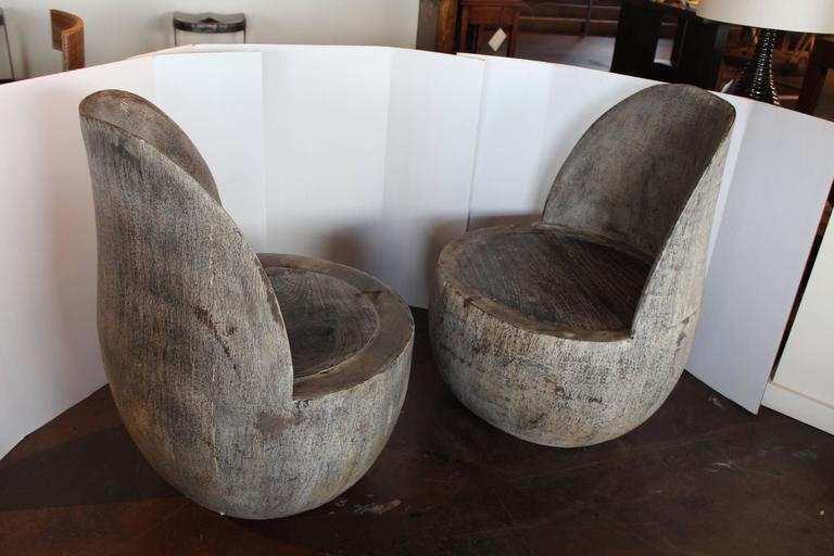 Organic Modern Coconut Chairs at 1stDibs