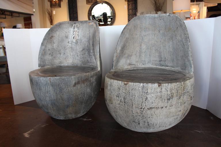 Organic Modern Coconut Chairs at 1stDibs