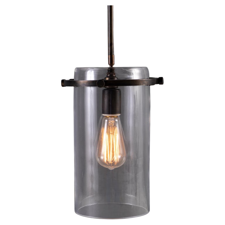 RENG, Crown, Artisanal Crystal, Cylindrical Globe with Forged Steel Cap ...