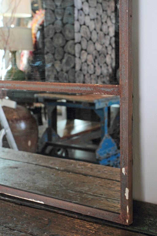Large Industrial Window Frame Mirror Circa 1820, 94"H at 1stDibs ...