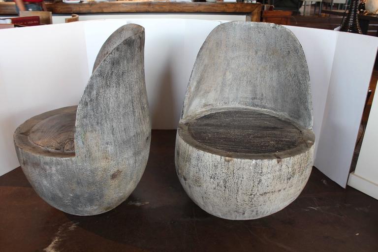 Organic Modern Coconut Chairs at 1stDibs