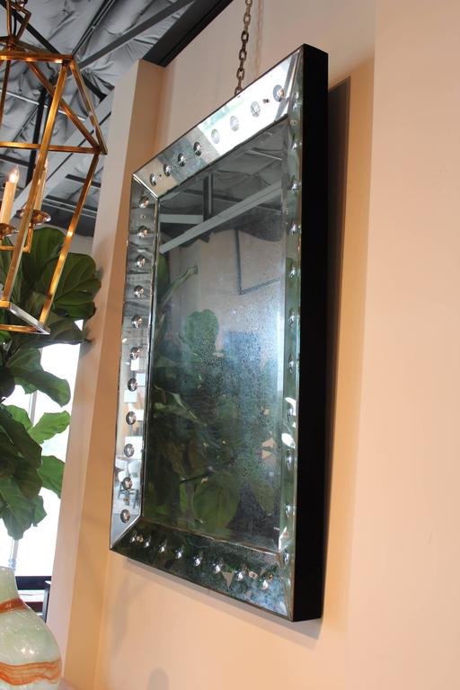 Beveled Edge Cafe Mirror For Sale at 1stDibs