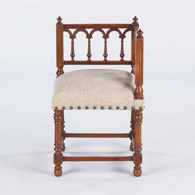 French Renaissance Revival Walnut Corner Chair, Late 1800s at 1stDibs ...