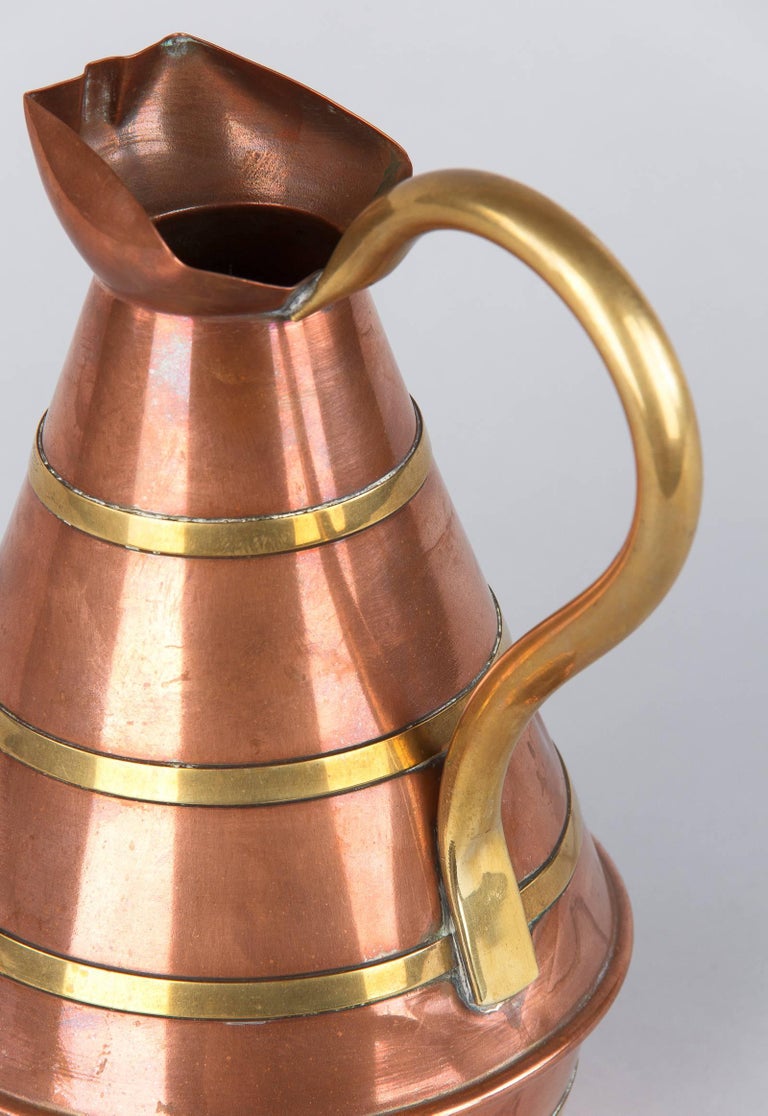 French Copper and Brass Wine Pitcher, 1950s at 1stDibs | brass pitchers ...