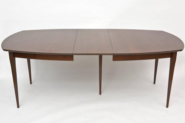 Carlo de Carli for Singer and Sons Walnut Extension Dining Table at 1stDibs