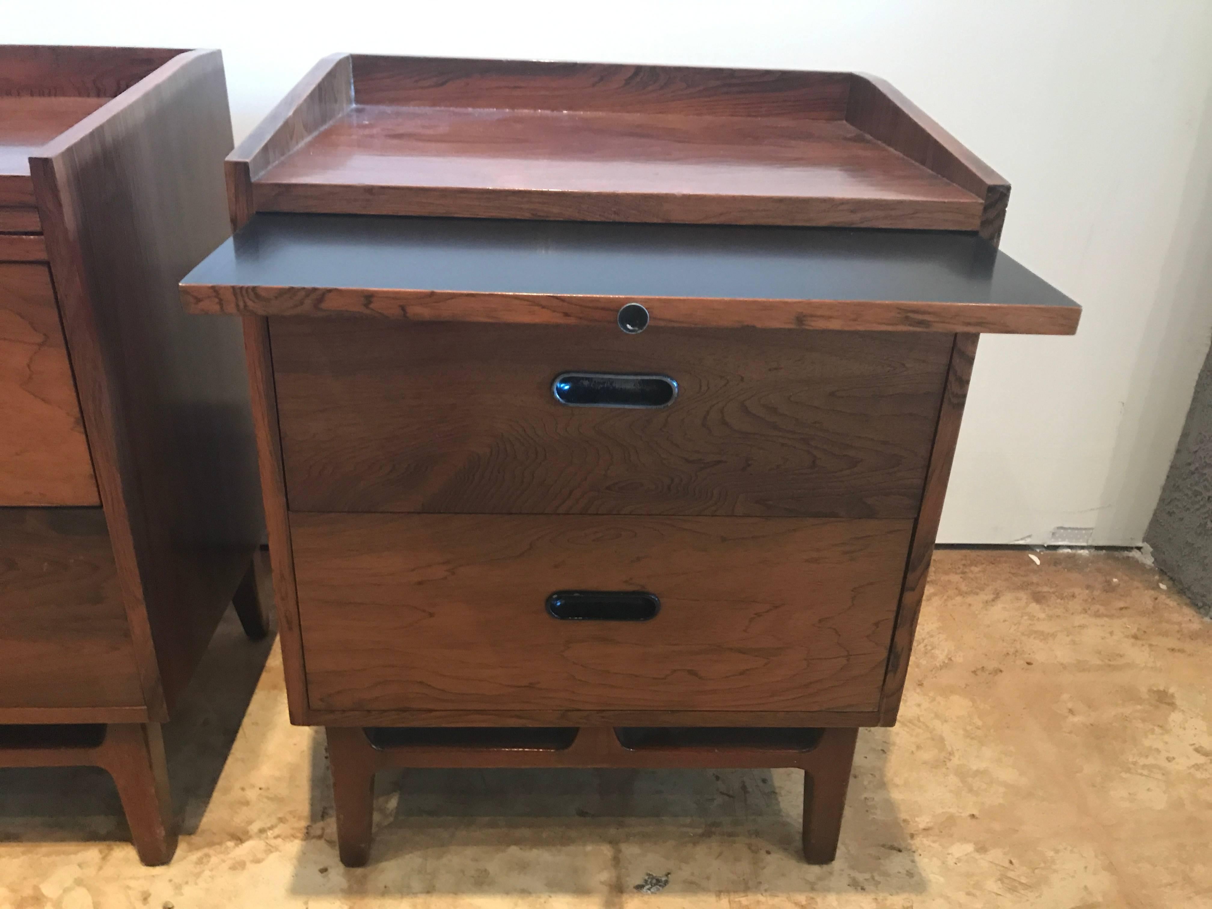 Nanna Ditzel Pair of Rosewood Bedside Tables, Søren Willadsen ...