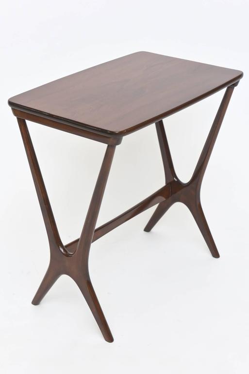 Danish Modern Mahogany Nesting Tables, Heltborg Mobler For Sale at 1stDibs