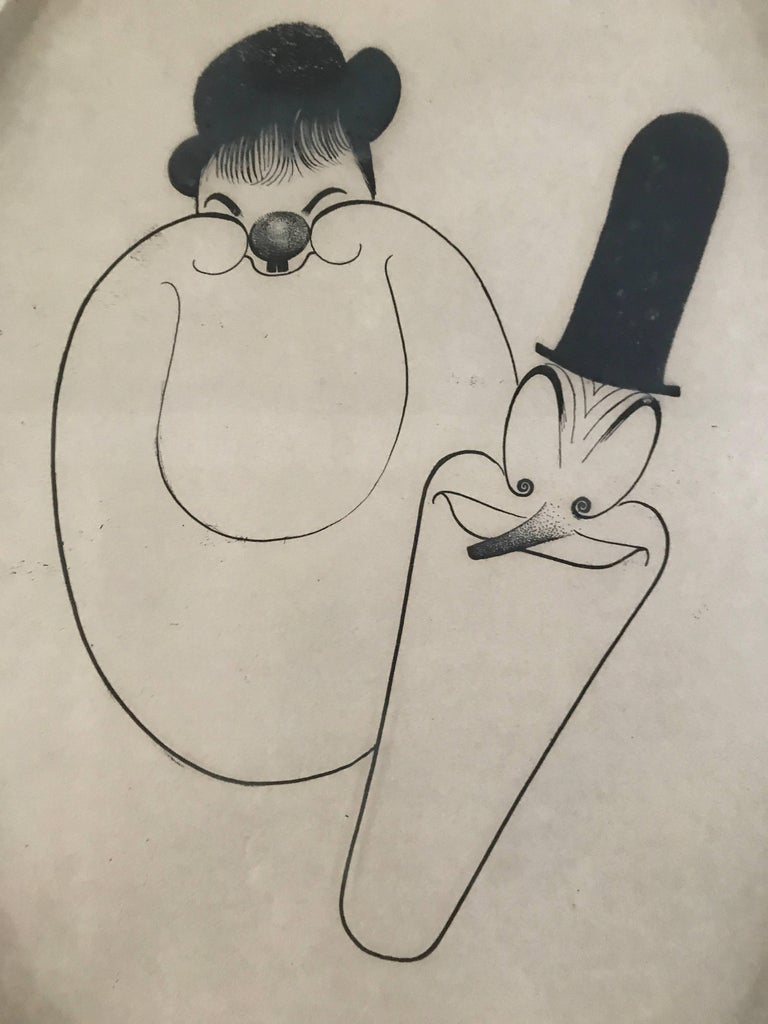 Al Hirschfeld, Laurel and Hardy Etching, Limited Edition, Artists Proof ...