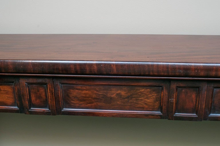 Mahogany Regency Long Console Table at 1stDibs