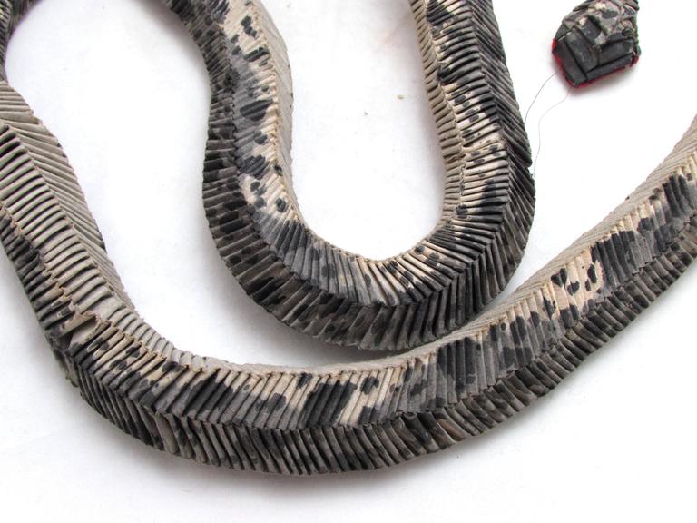 Mingei Folded Paper Snake For Sale at 1stDibs