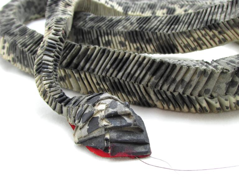 Mingei Folded Paper Snake For Sale at 1stDibs