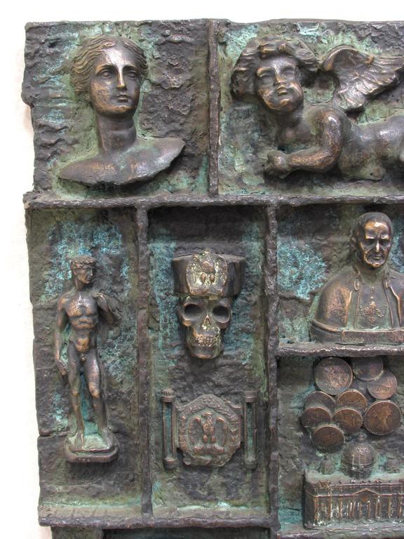 "Greatest Show on Earth" Bronze Plaque by Dean Meeker at 1stDibs