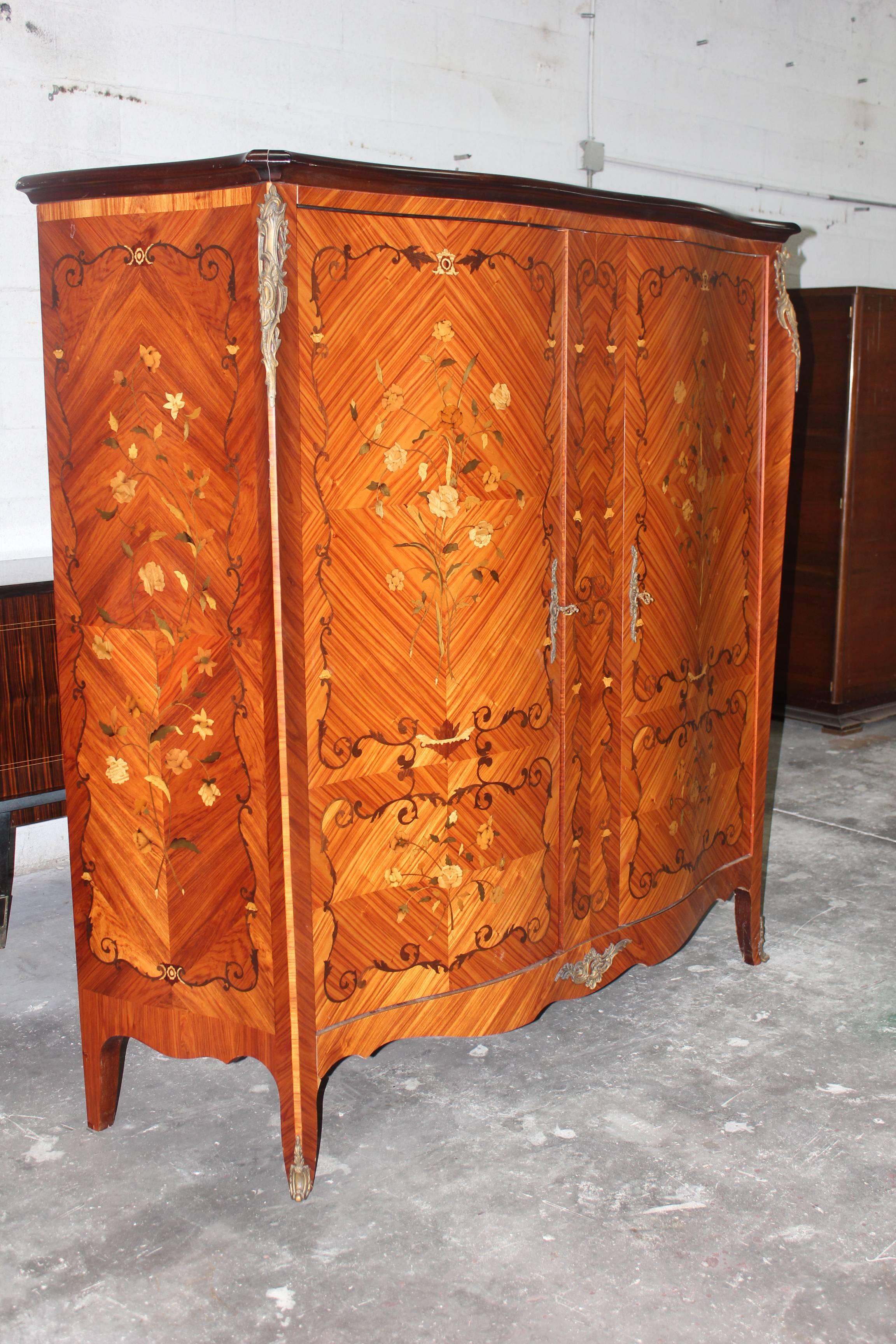 French Art Deco Palisander Grand Armoire, circa 1940s at 1stDibs ...