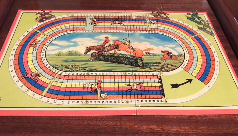 Art Deco Game Table Complete with Chess, Roulette and More at 1stDibs