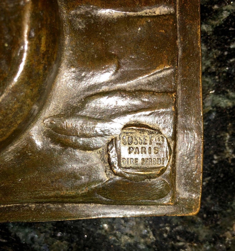 French Art Deco Lioness Large Bronze Sculpture by Maurice Prost at 1stDibs