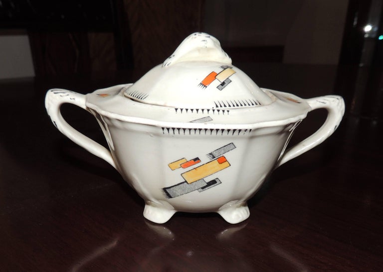 Art Deco English Tea Set Service for Eight by Alfred Meakin at 1stDibs