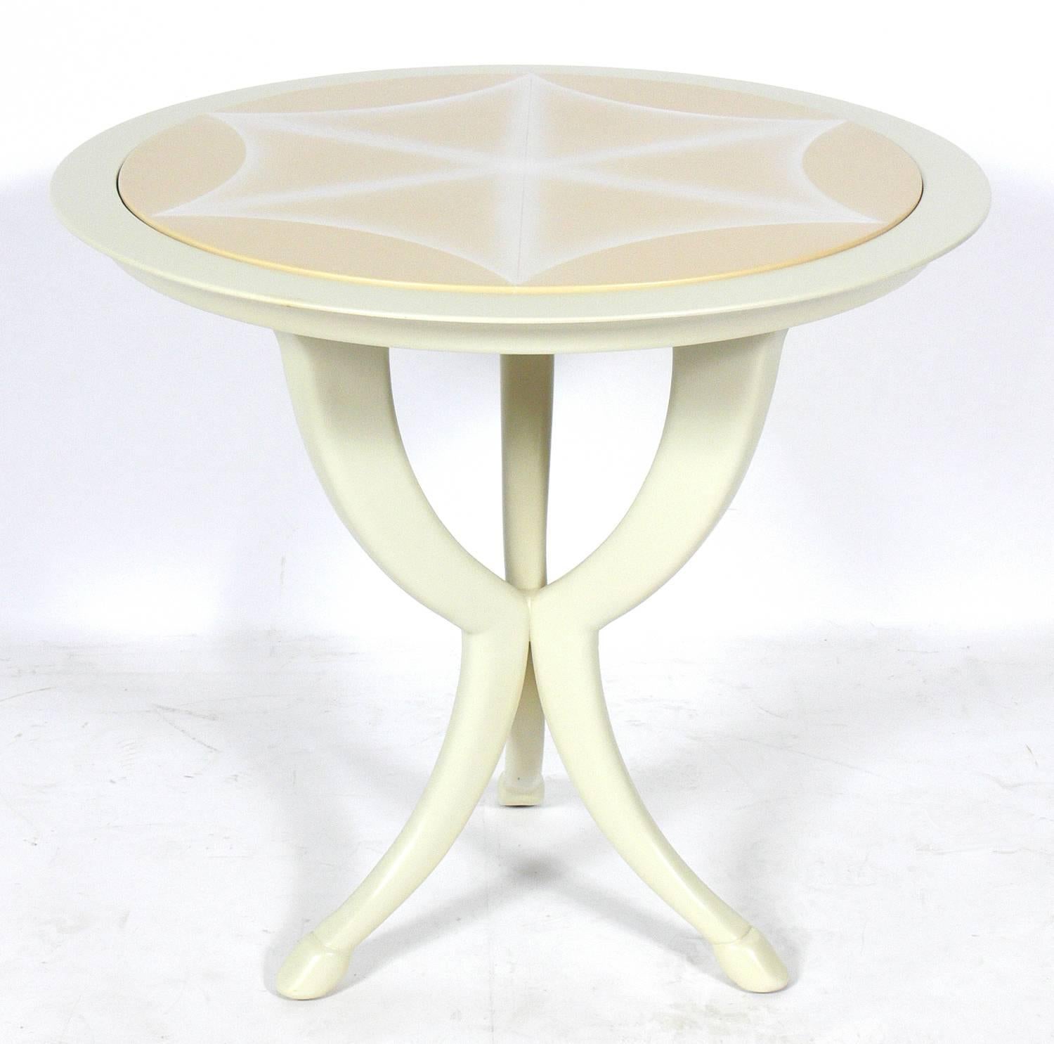 Glamorous White Lacquer Table by Roger Thomas for Ferrell and Mittman ...