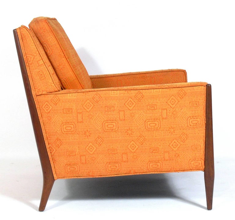 Pair of Clean Lined Midcentury Lounge Chairs at 1stDibs