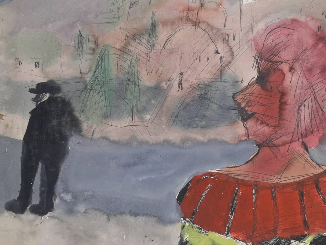 Selection of Watercolors by Jochen Michaelis For Sale at 1stdibs