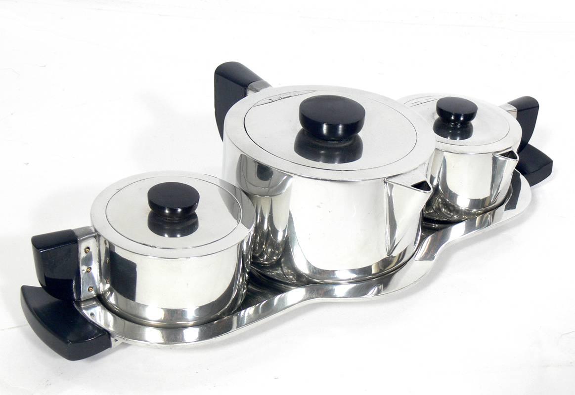 Rare Art Deco Tea Set by Virginia Hamill for Wilcox at 1stDibs