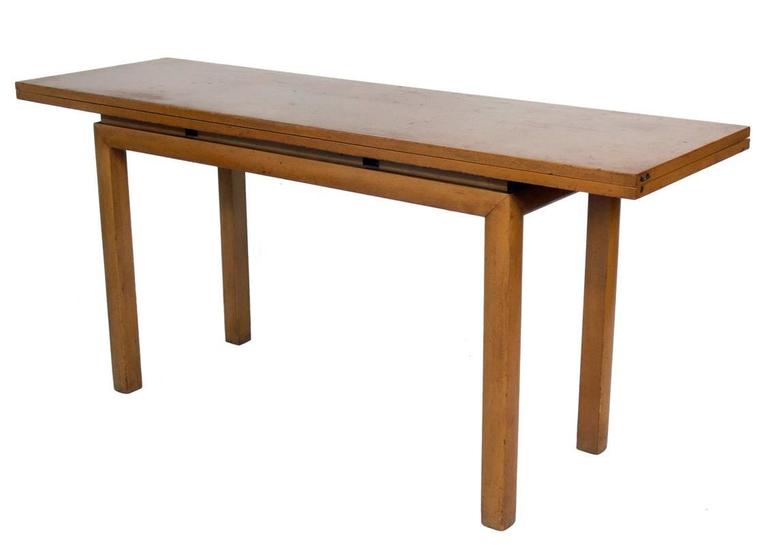 Flip-Top Console Table or Dining Table in the Manner of Dunbar at ...