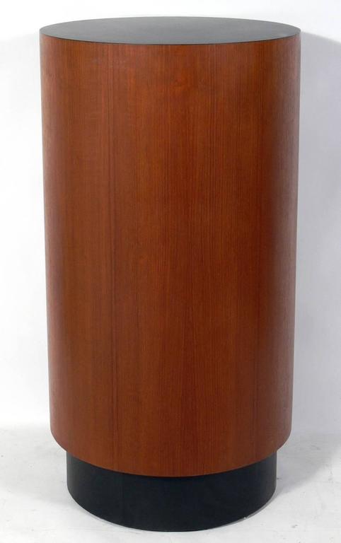 Tall Danish Modern Circular Bar Cabinet at 1stDibs