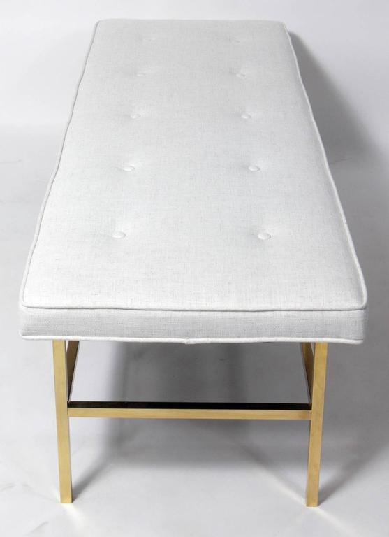 Elegant Modern Brass Bench at 1stDibs
