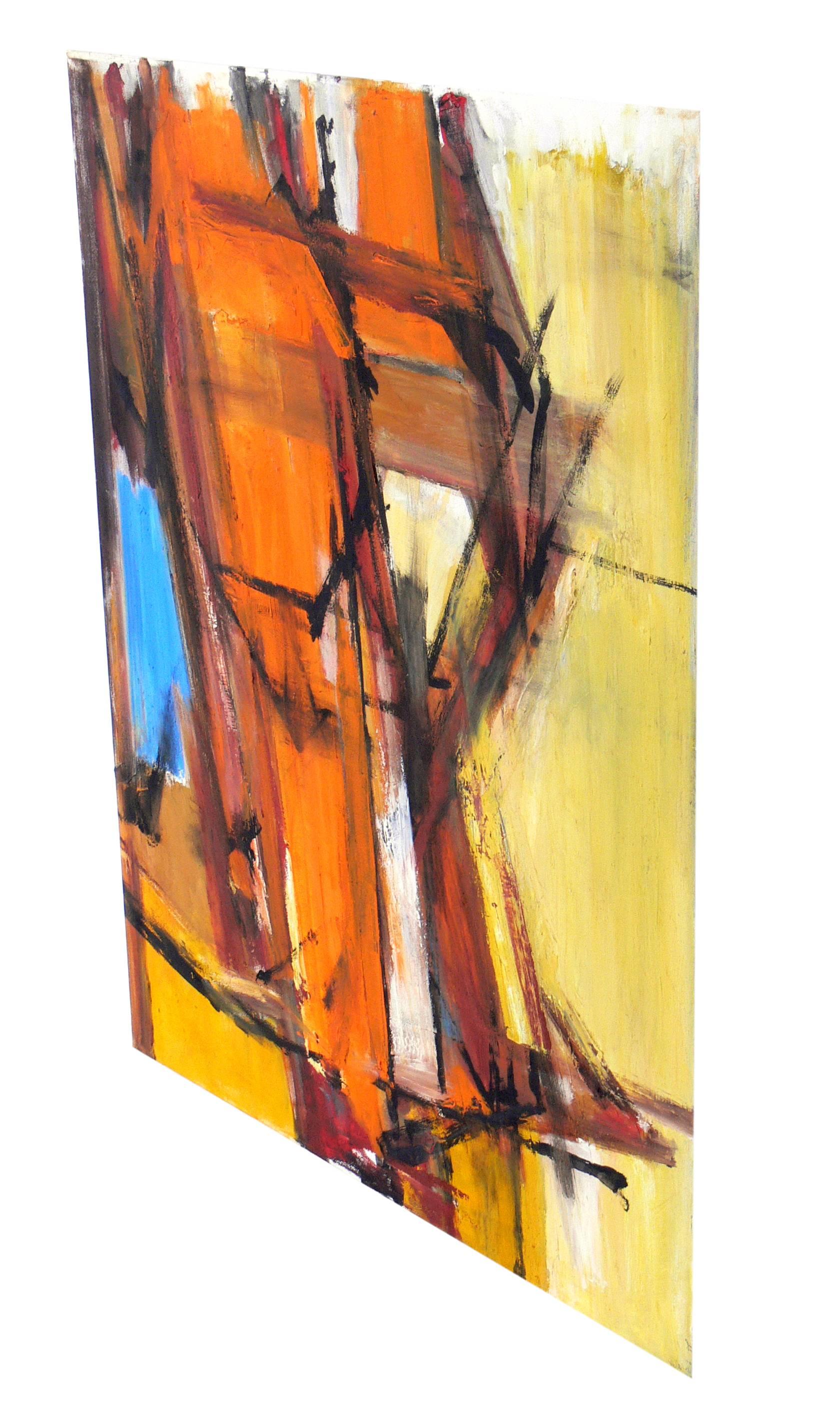 Pair of Vibrant, 1970s Abstract Paintings at 1stDibs