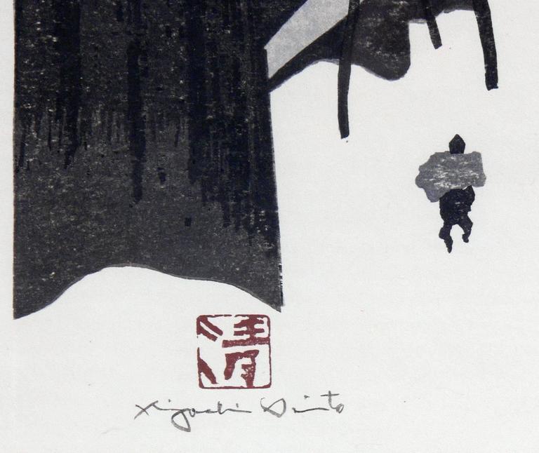 Collection of Three Japanese Woodblock Prints by Kiyoshi Saito at 1stDibs