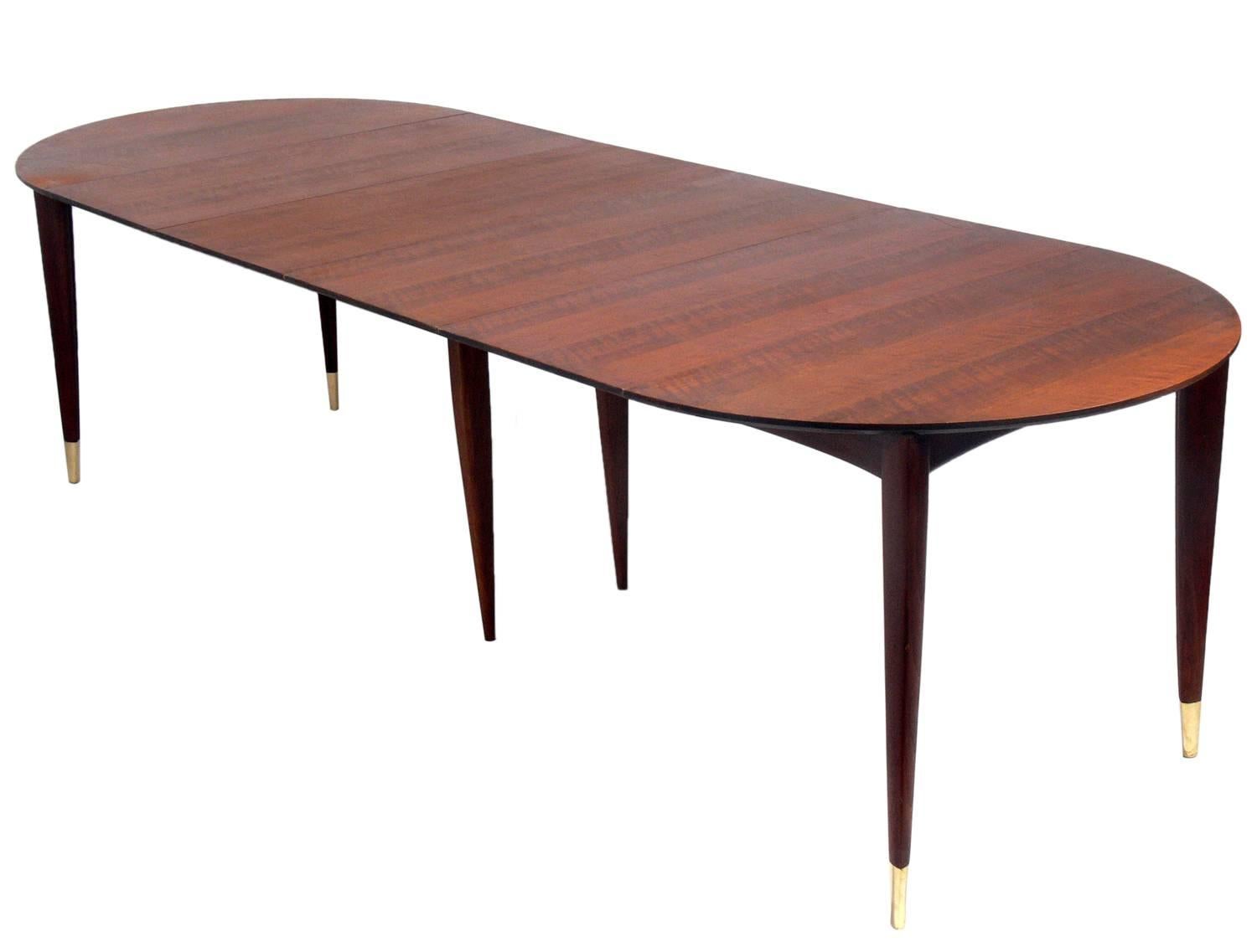 Elegant Gio Ponti Dining Table, Seats Four-Twelve People at 1stDibs