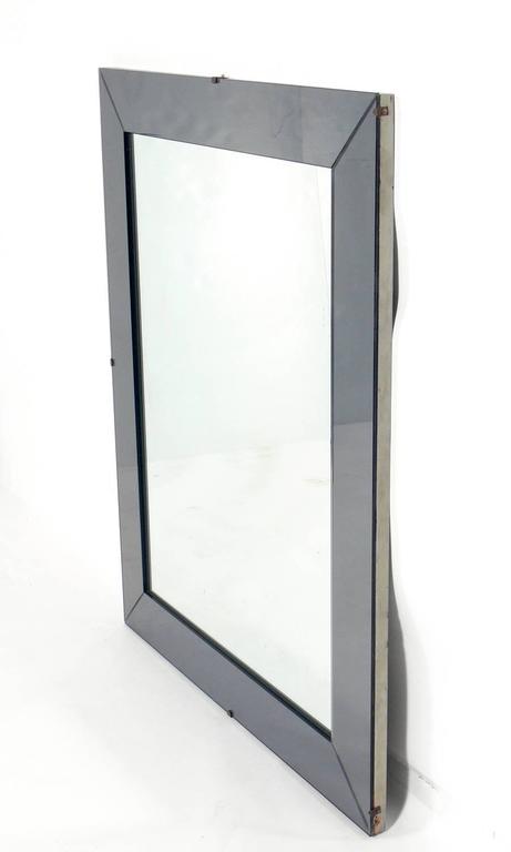Elegant Mirror in Gun Metal Color Mirrored Glass Frame For Sale at ...