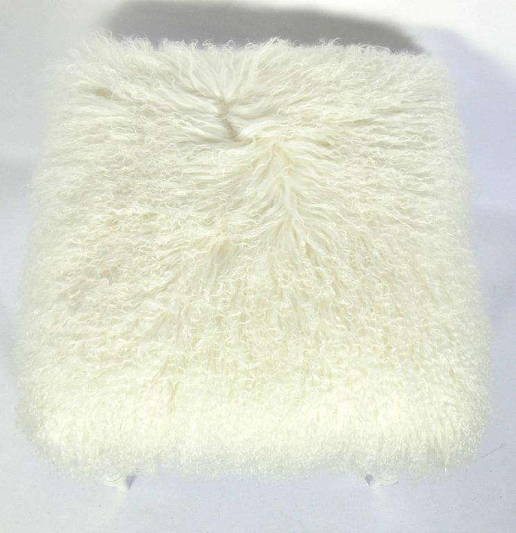 Sculptural Modernist Stool in Mongolian Wool For Sale at 1stDibs