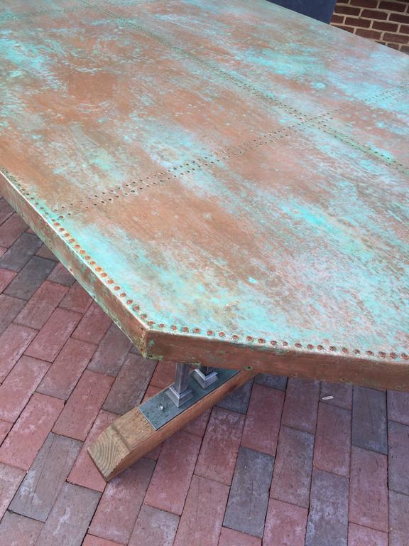 Custom Designed Copper Dining Table at 1stDibs