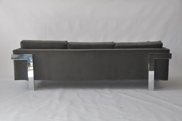 1970s Chrome Frame Sofa For Sale at 1stDibs