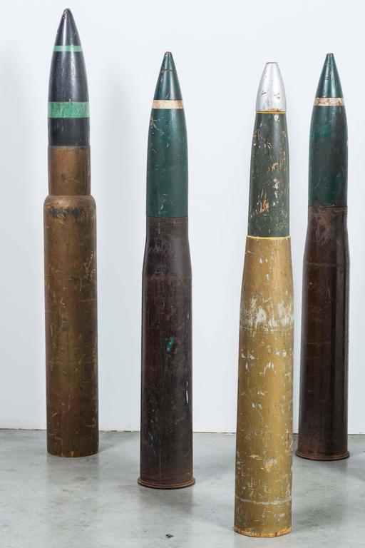 Collection of Vintage Hand-Painted Artillery Practice Shells at 1stDibs ...