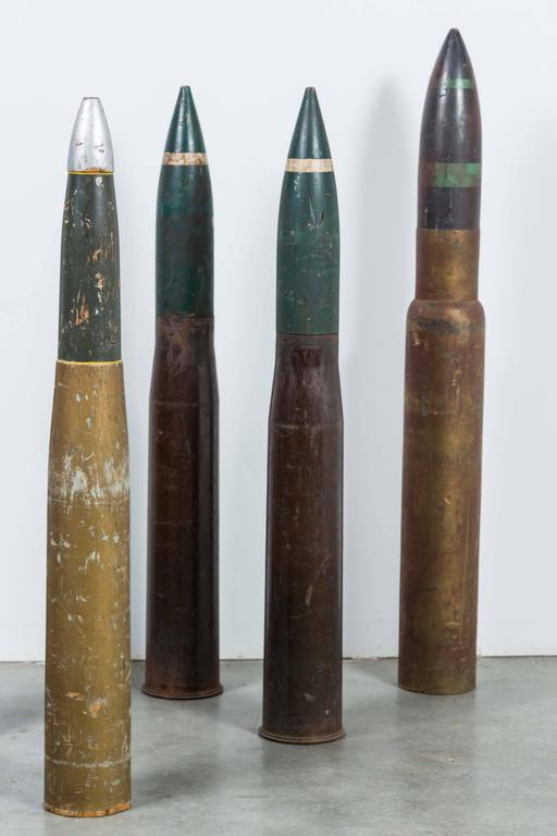 Collection of Vintage Hand-Painted Artillery Practice Shells at 1stDibs ...