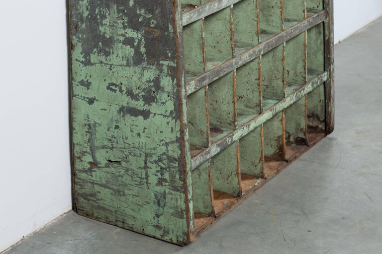 Tall Apple Green General Store Cubby Vintage Hardware at 1stDibs