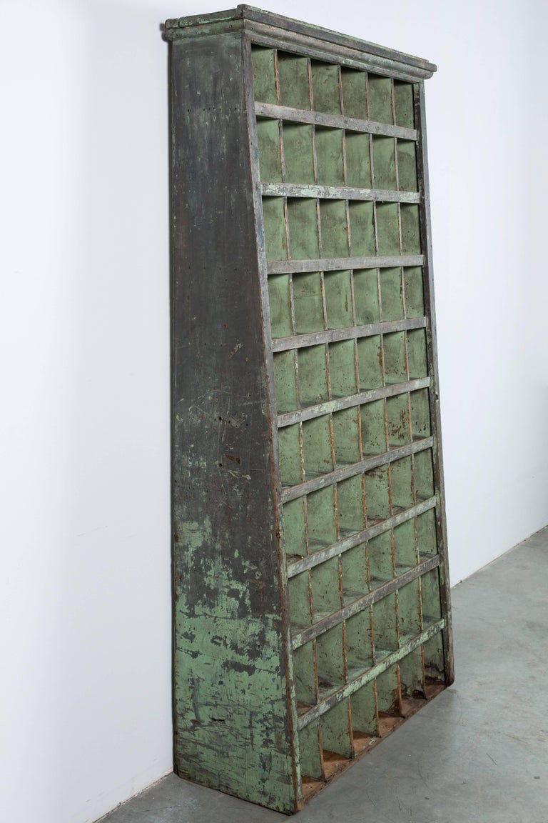 Tall Apple Green General Store Cubby Vintage Hardware at 1stDibs