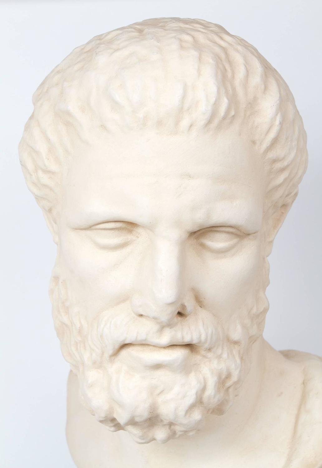 Plater Bust of Diogenes of Sinope For Sale at 1stdibs