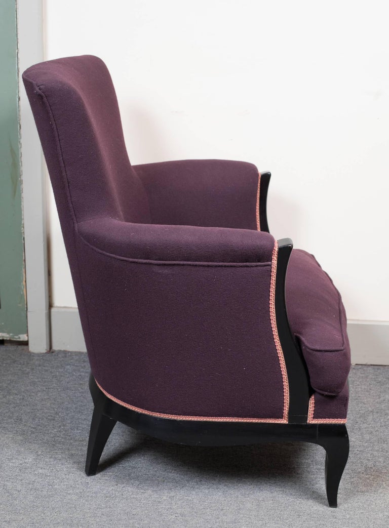 Pair of Art Deco Armchairs by René Prou at 1stDibs