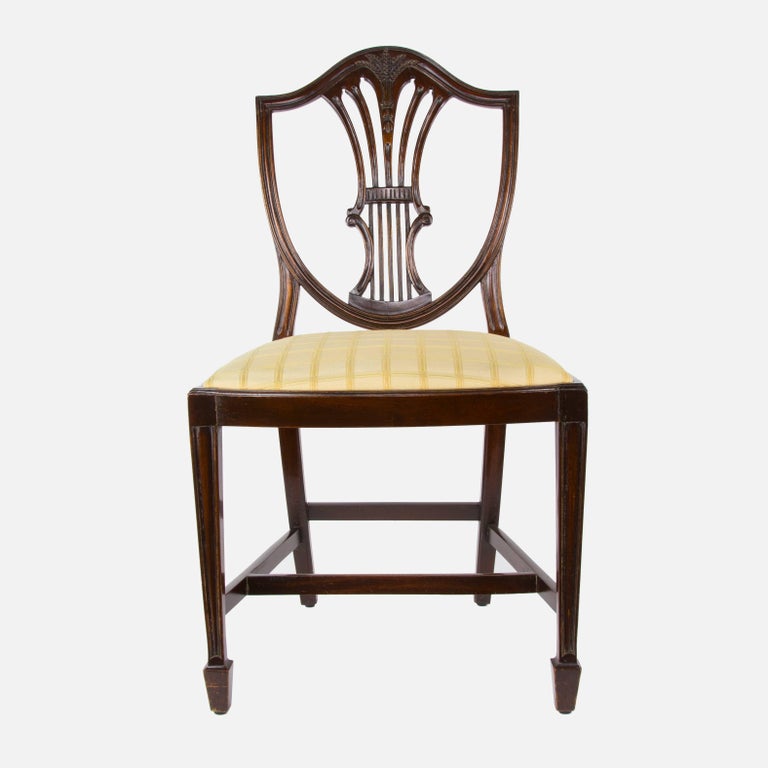 Set of Ten Hepplewhite Style Dining Chairs at 1stDibs
