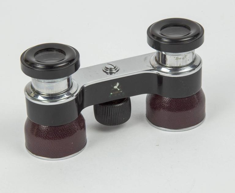 Art Deco BIRKS Theater Opera Glasses Binoculars Original Leather Case ...