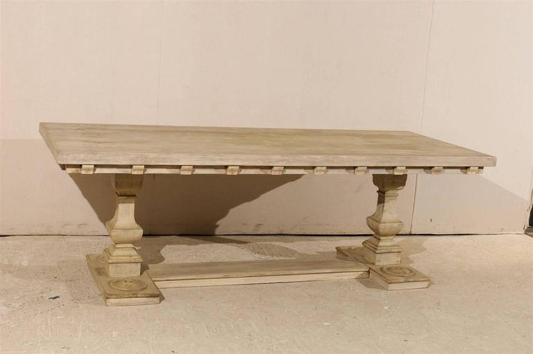 19th Century Italian Ashwood Table with Pale Finish at 1stDibs