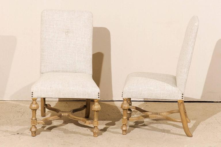 Pair of Italian Late 19th Century Side Chairs with X-Shaped Cross ...