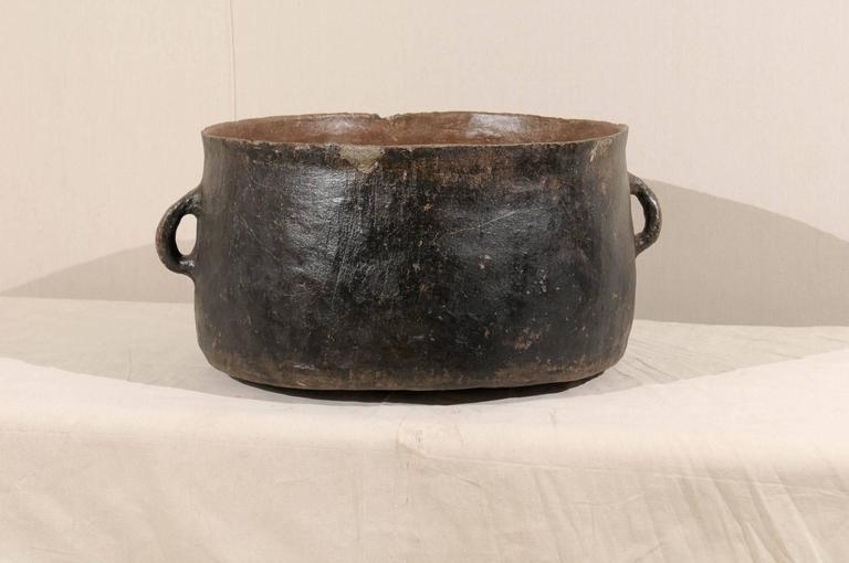 Spanish Colonial Pot from the Mid-19th Century, Wide Mouth and Two ...