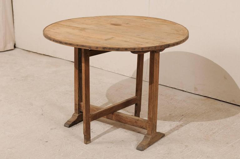 Lovely French Wine Tasting Table in Round Shape with Tilt-Top and Gate ...