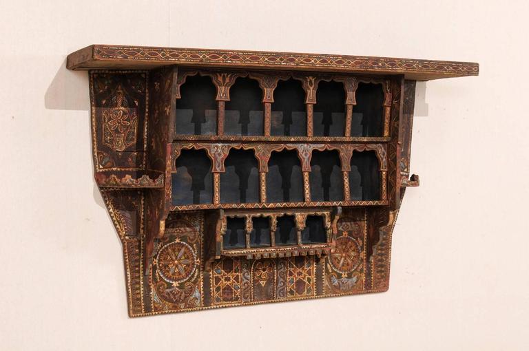 Mid-20th Century Moroccan Spice Rack, Handmade and Hand-Painted at ...