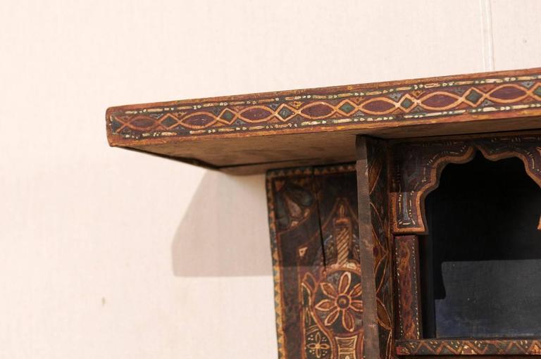 Mid-20th Century Moroccan Spice Rack, Handmade and Hand-Painted at ...