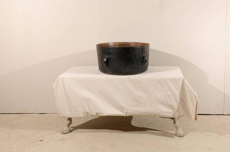 Large Spanish Colonial Pot Multi-Handled, Dark in Color with Wide Mouth ...